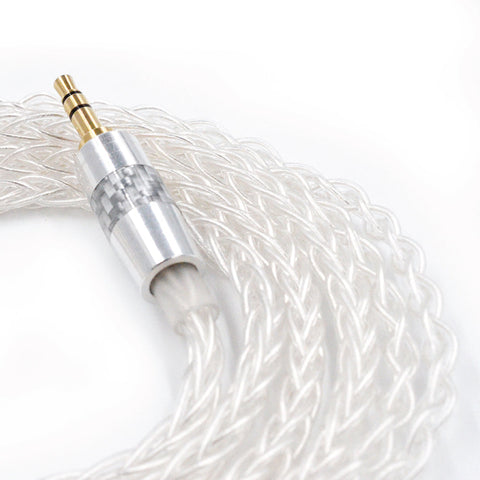 KZ 8 Core Silver Plated Upgrade Cable for IEM | Concept Kart