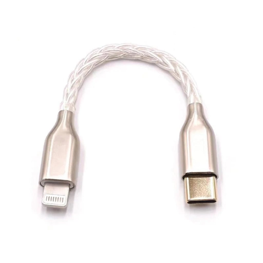Meenova Lighting to Type C Silver Plated Cable | Concept Kart