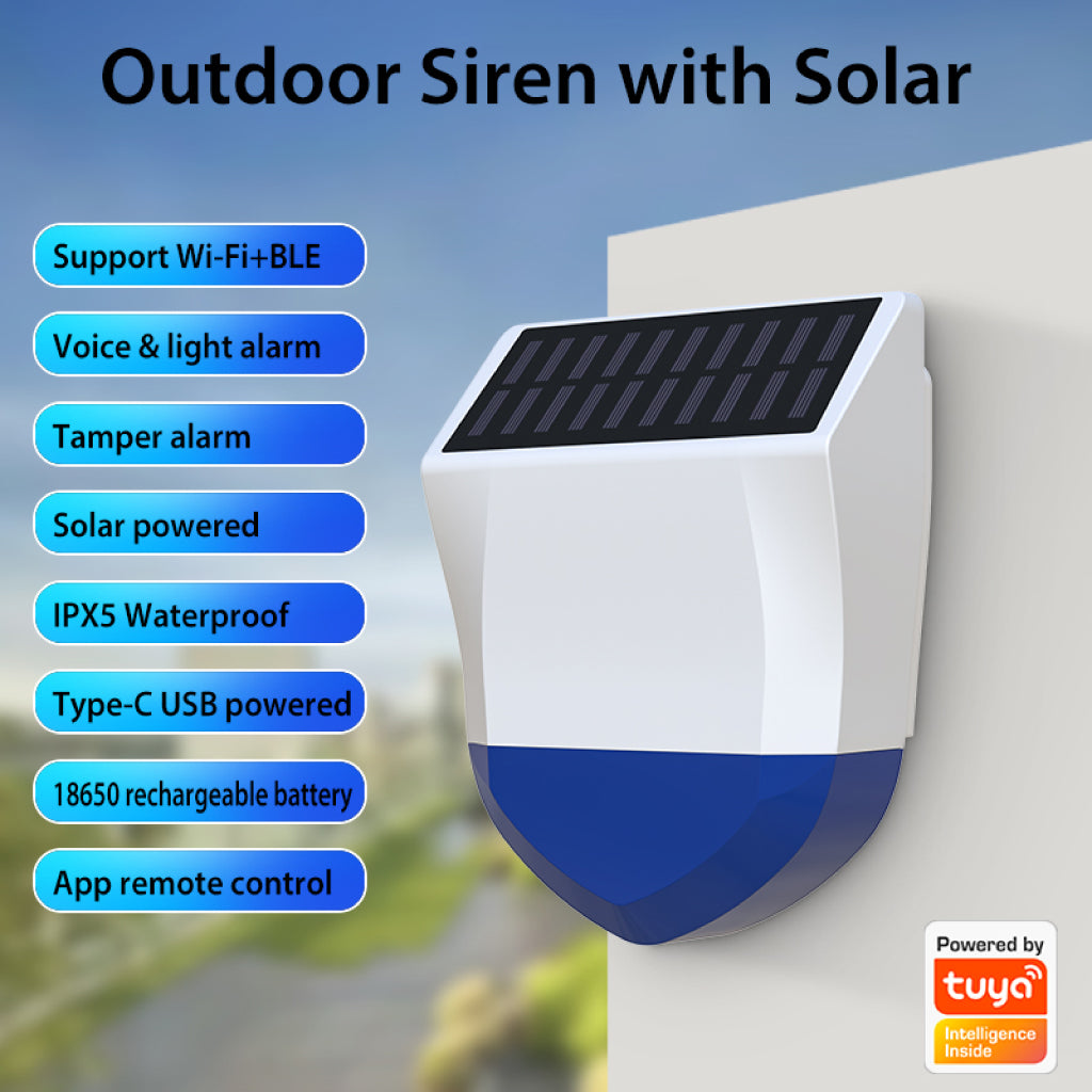 NEO Outdoor Siren with Solar | Concept Kart
