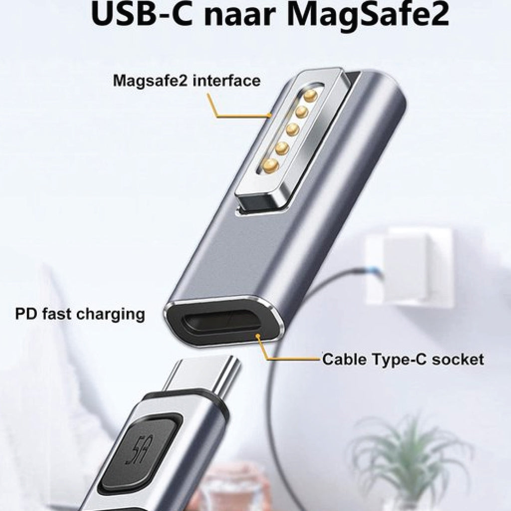 TECPHILE 100W Female Type-C to Laptop Adapter for MacBook | Concept Kart