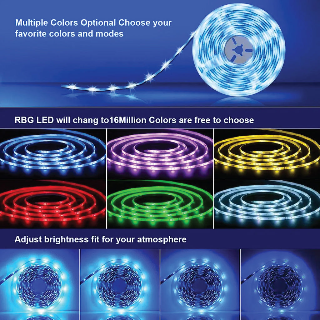 TECPHILE Smart RGBW Strip Light with Remote Control | Concept Kart