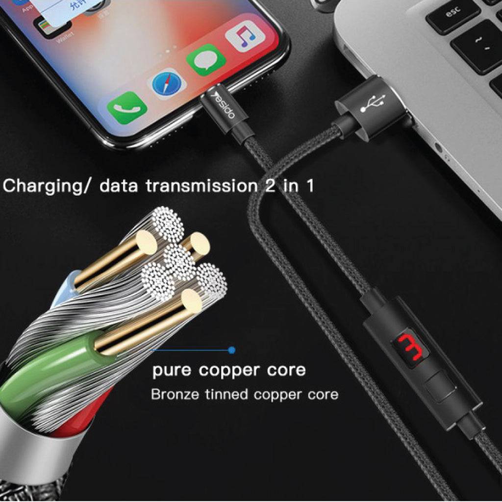 YESIDO CA 46 Type C Fast Charging Cable | Concept Kart