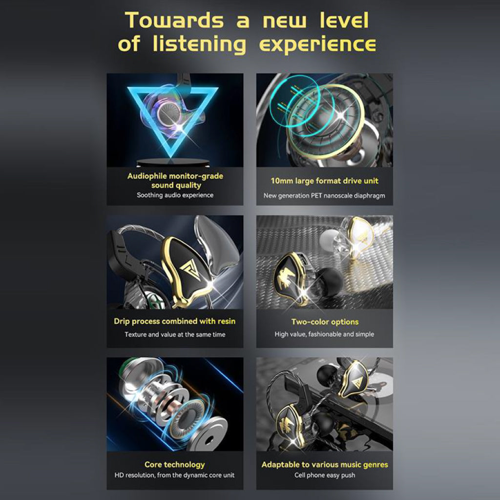 QKZ AK6 Ares Wired IEM | Concept Kart