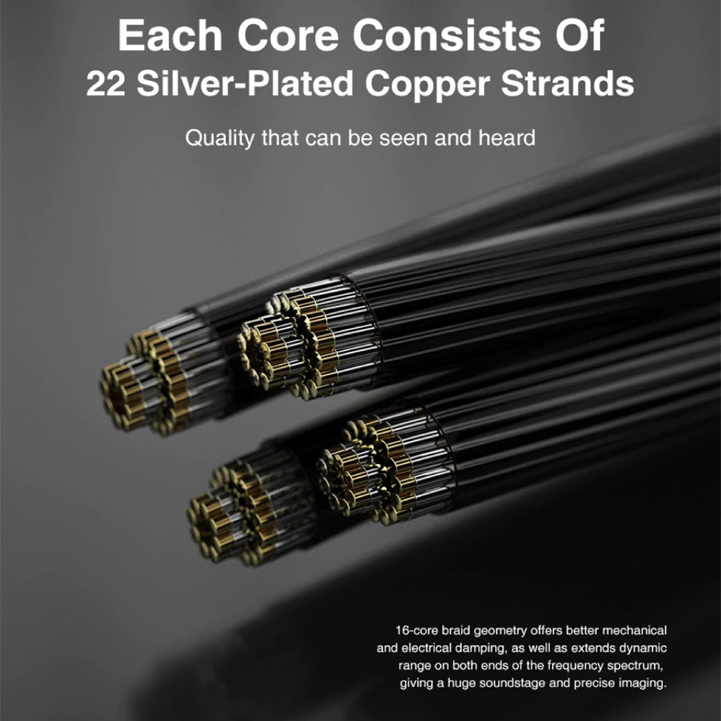 TRN T2 Pro 16 Core Upgrade Cable for IEM | Concept Kart